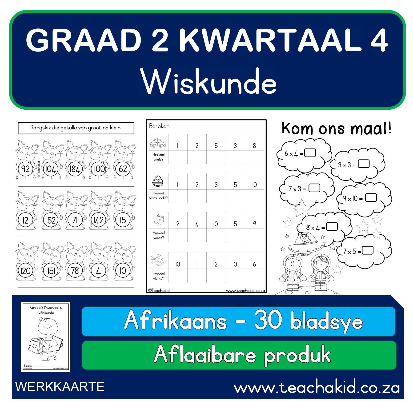 Graad 2 Kwartaal 4 Wiskunde (PDF) - Teachakid