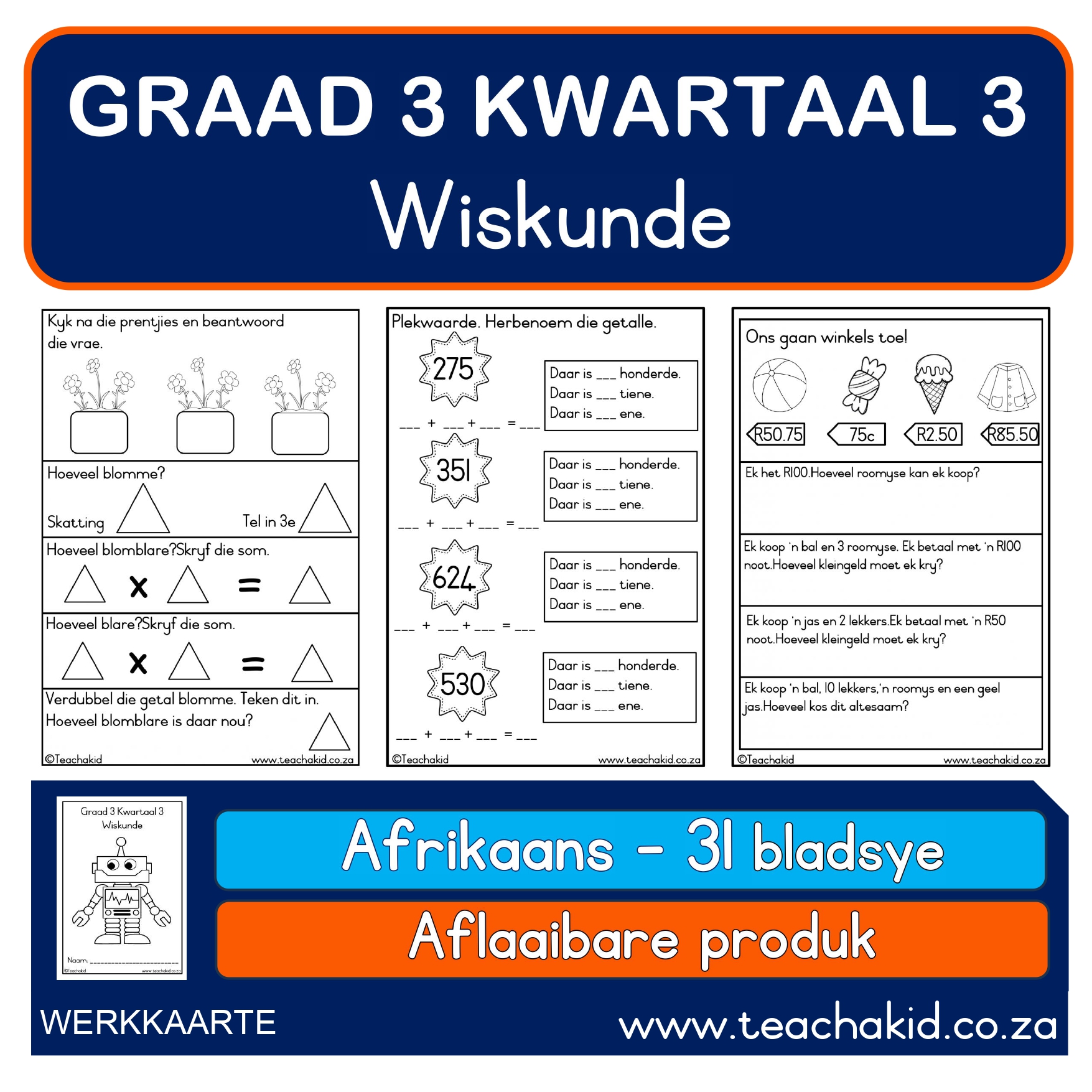 Graad 3 Kwartaal 3 Wiskunde (PDF) - Teachakid
