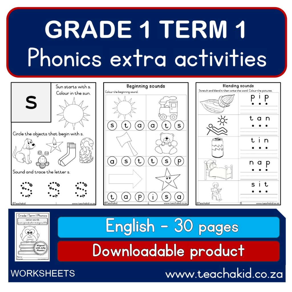 Grade 1 Term 1 Phonics Pdf Teachakid