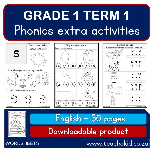 Grade 1 Term 1 Phonics Pdf Teachakid