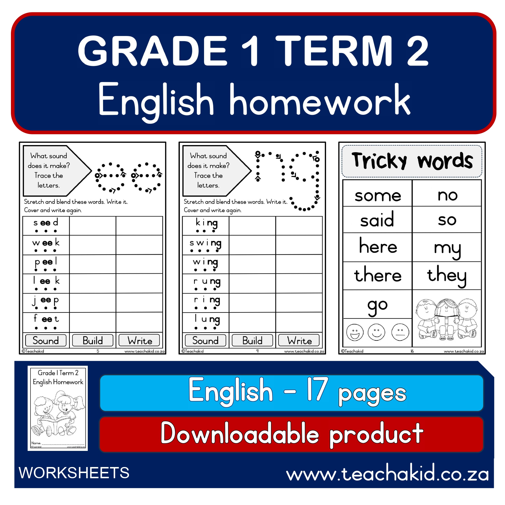 Grade 1 Term 2 Homework for Home Language (PDF) - Teachakid