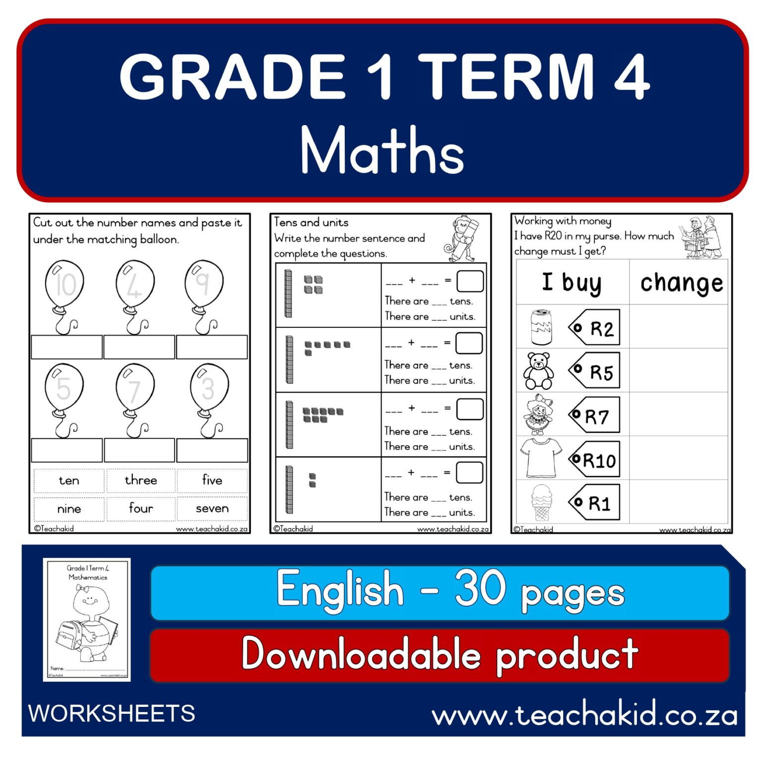 Grade 1 Term 4 Maths Pdf Teachakid