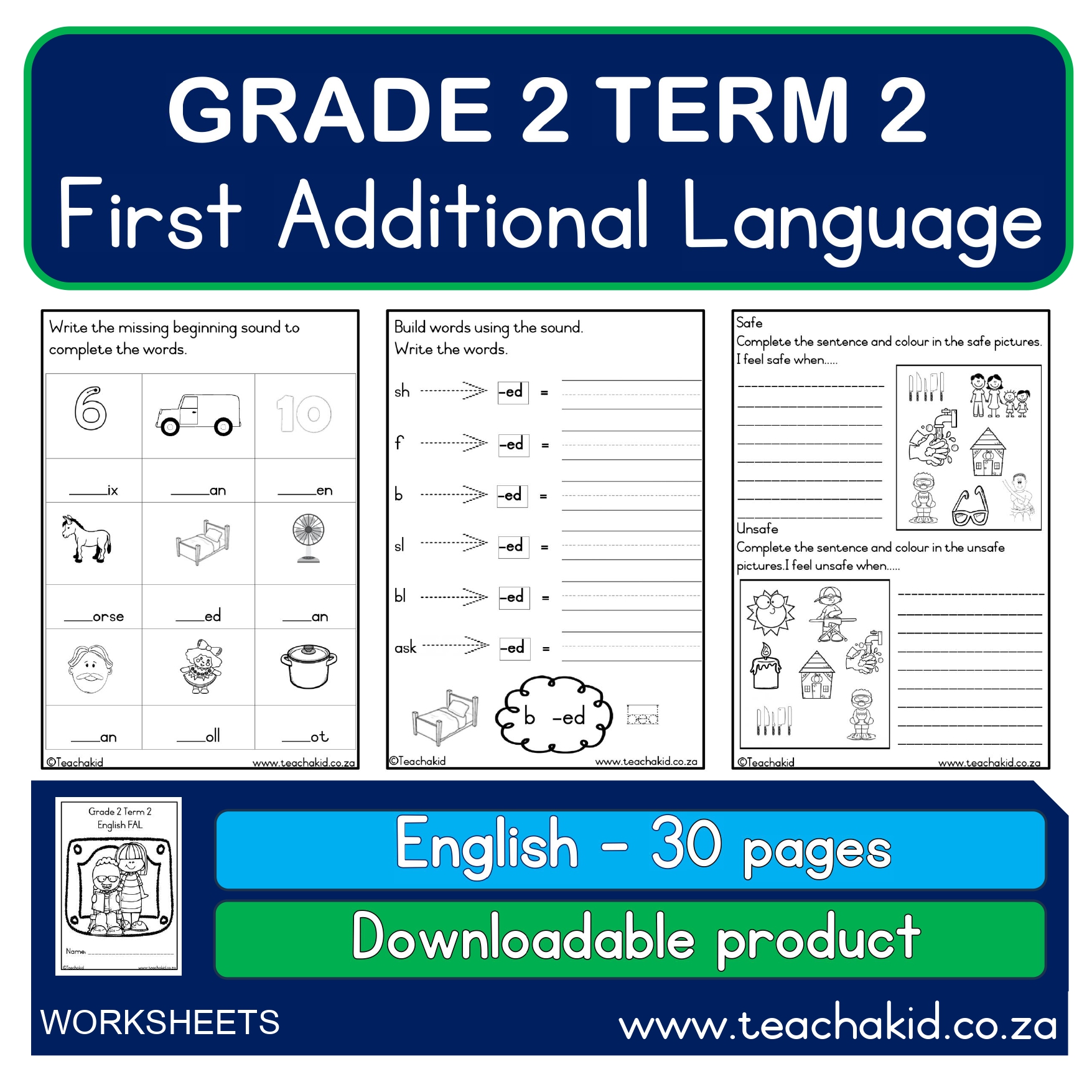 Grade 2 Term 3 English First Additional Language (PDF) - Teachakid