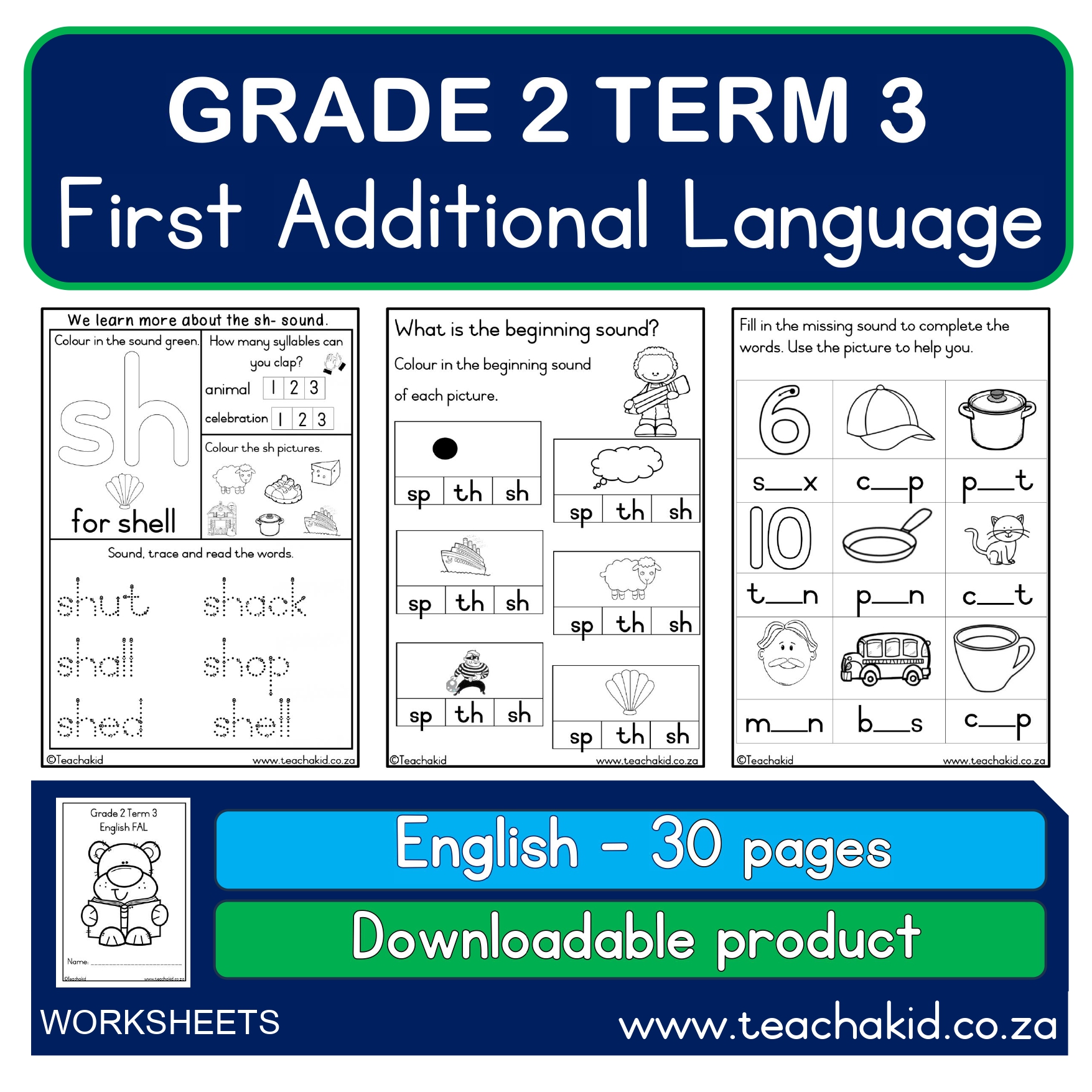 Grade 2 Term 4 English First Additional Language (PDF) - Teachakid