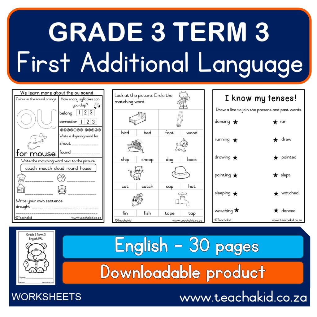 Grade 3 Term 4 English First Additional Language (PDF) - Teachakid