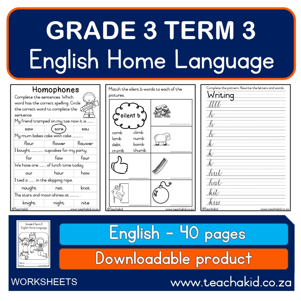 Grade 3 Term 3 English Home Language (PDF) - Teachakid