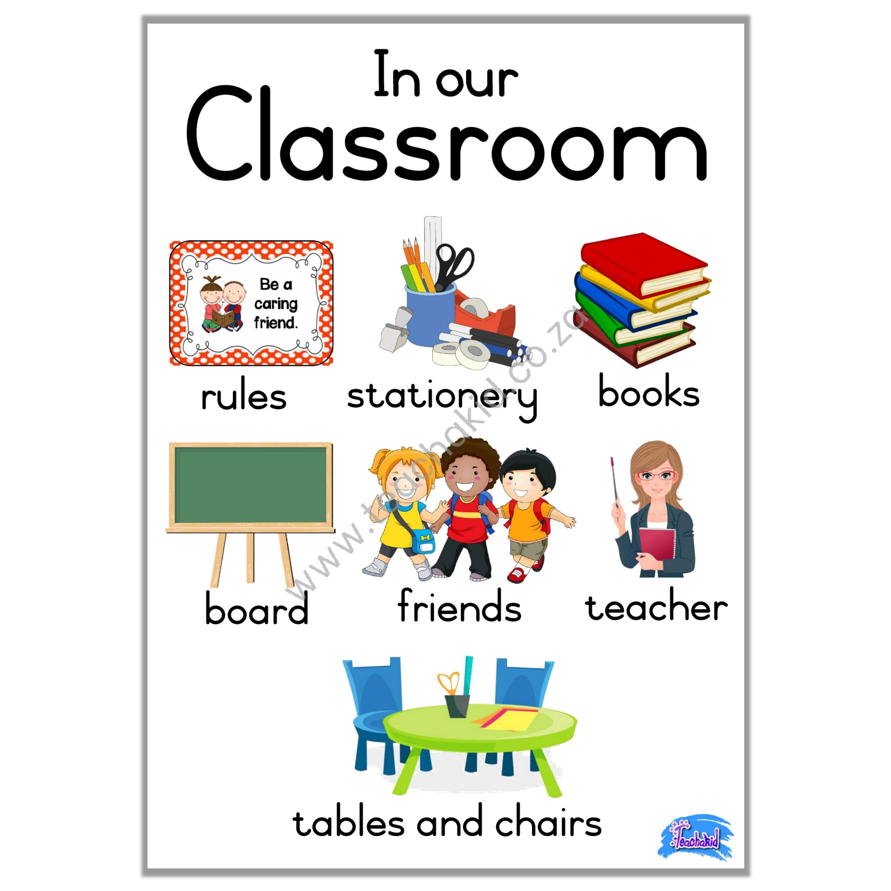 In our classroom – poster (printed) - Teachakid