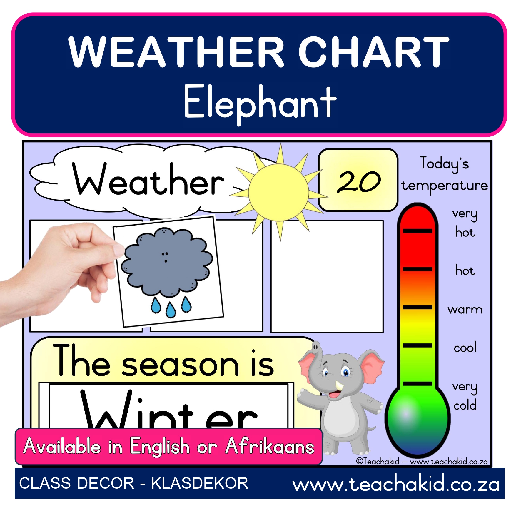 Elephant – weather chart (PDF) - Teachakid