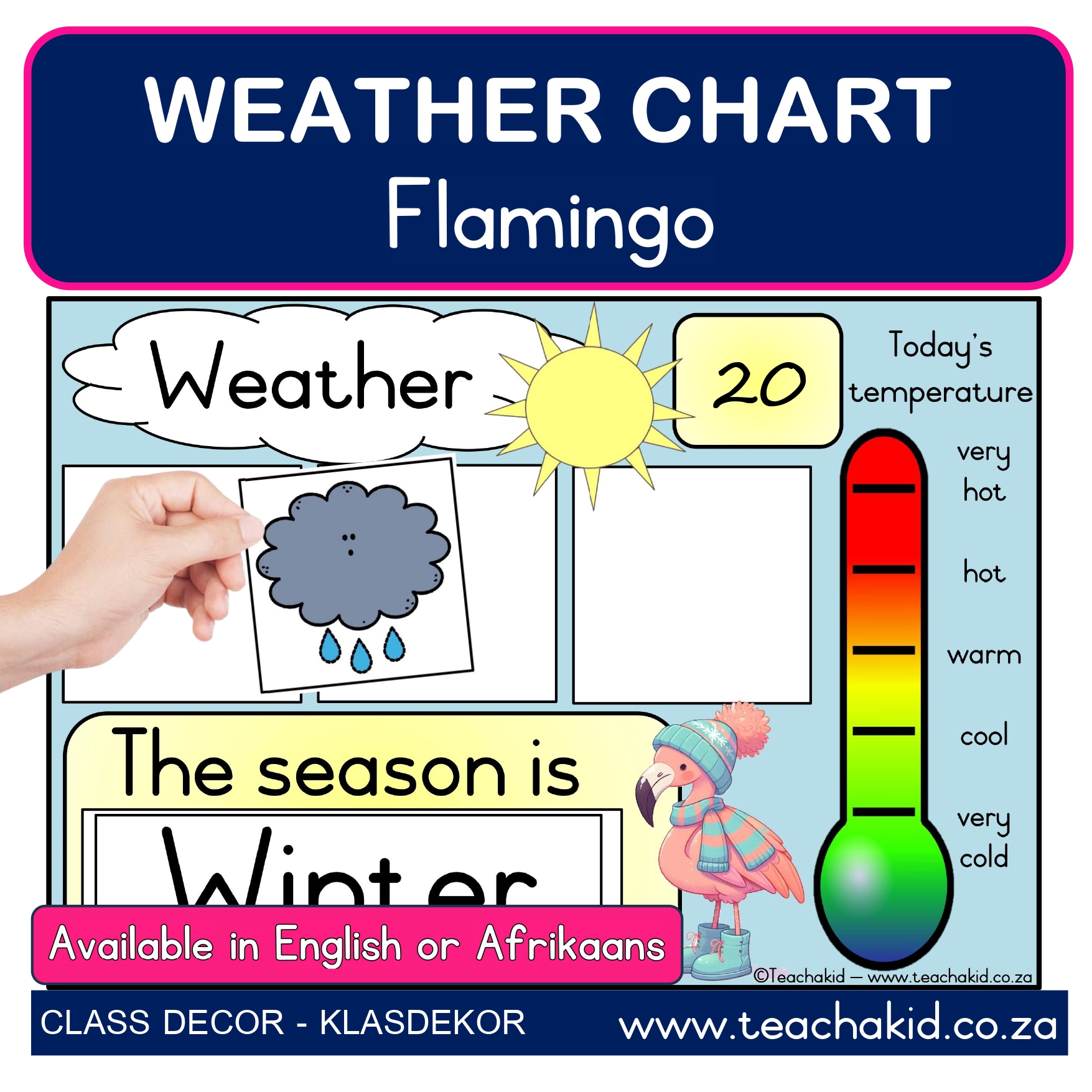 Flamingo – weather chart (PDF) - Teachakid