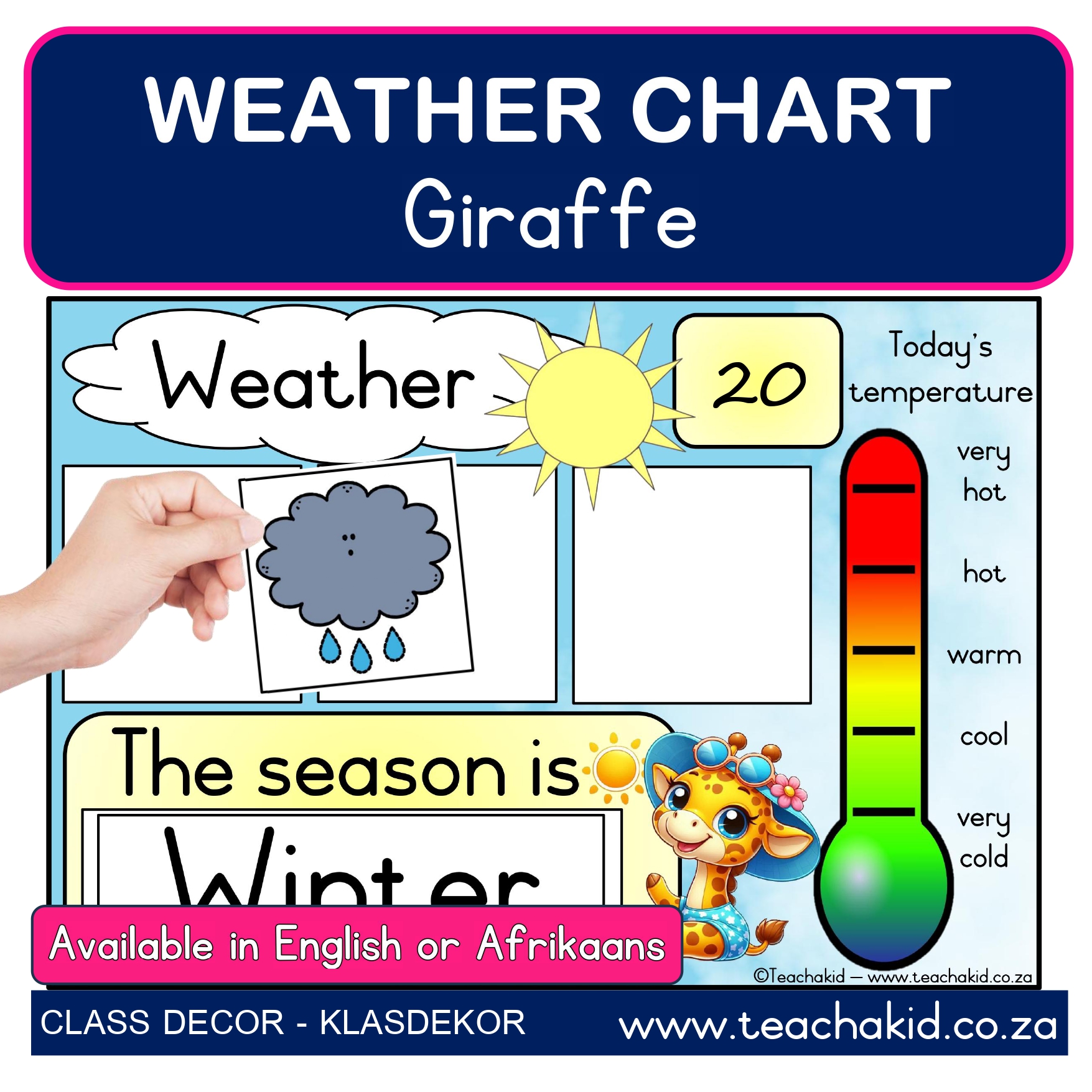 Giraffe – weather chart (PDF) - Teachakid